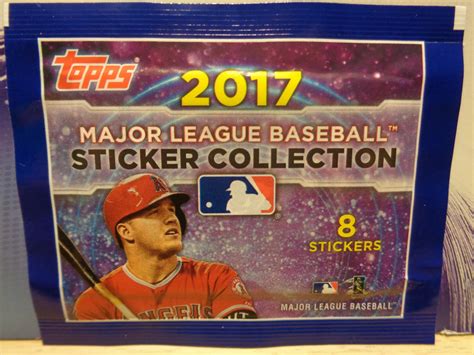 J And J Toys 2017 Topps Mlb Sticker Collection Pack
