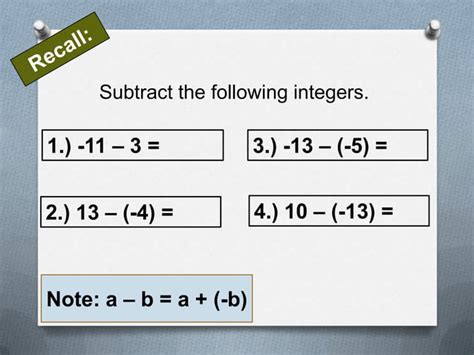 Lesson Subtraction Of Polynomials PPSX