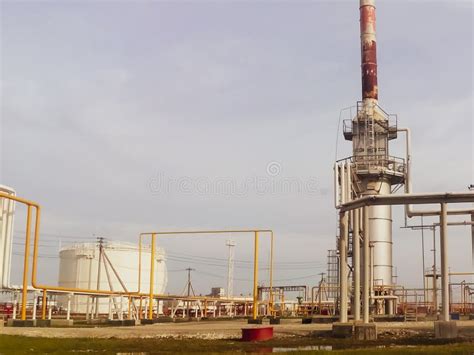 Furnace For Heating Oil At The Refinery Stock Image Image Of Carbon Industry