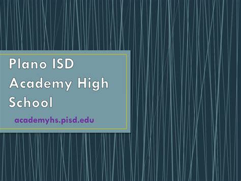 Ppt Plano Isd Academy High School Powerpoint Presentation Free
