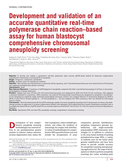 Development And Validation Of An Accurate Quantitative Real Time Polymerase Chain Reaction Based