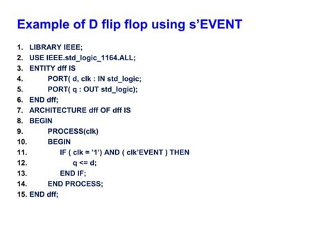 Behavioral Modelling In VHDL PPT