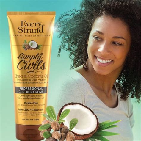 Every Strand Curling Creme Simply Curls Coconut Oil Shea Butter 8oz