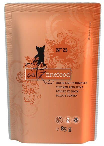 Karma mokra dla kota CATZ FINEFOOD N 25 kurczak i tuńczyk 85 g Catz