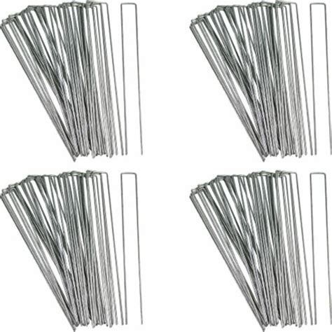 Sunnydaze 12 In Galvanized Steel Gardenlandscape Staples Set Of 100