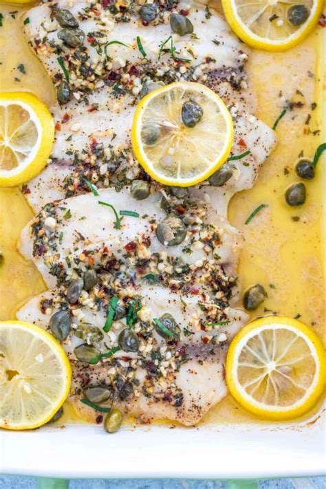 Baked Lemon Garlic Tilapia Video Sweet And Savory Meals
