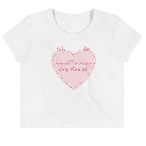 Coquette Feminine Small Boobs Big Heart T Shirt Etsy