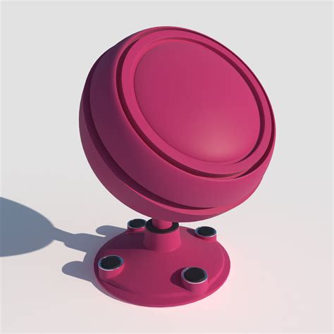 shader ball free 3d model cgtrader