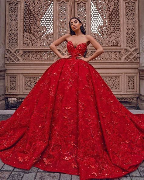 Red Colored Wedding Dresses