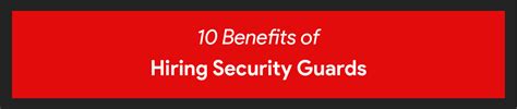 10 Benefits Of Hiring Security Guards Security Guard Services