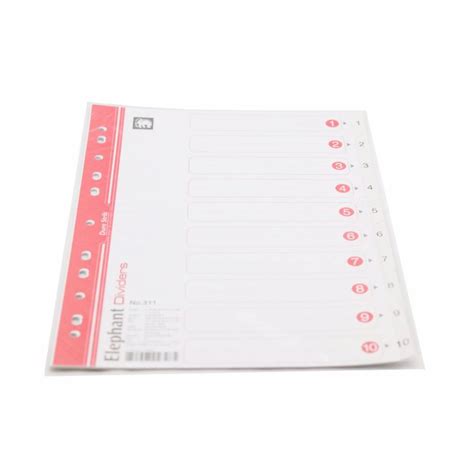 อินเด็กซ์ A4กระดาษ No 311 ตราช้าง Bangplee Stationery