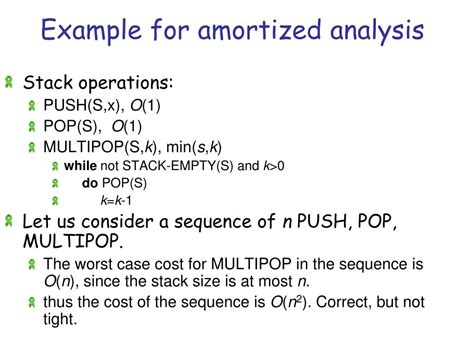 Ppt Amortized Analysis Powerpoint Presentation Free Download Id