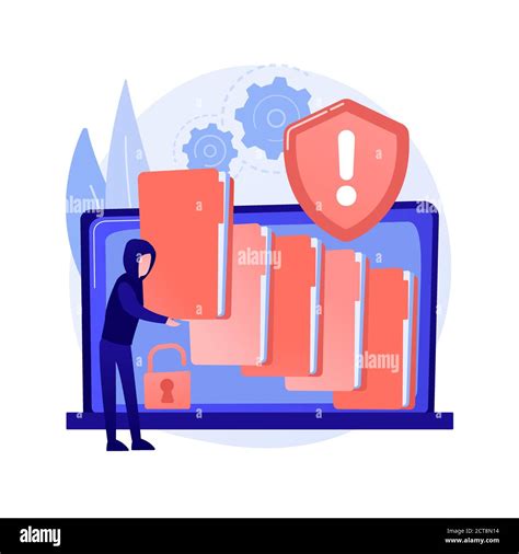 data leakage abstract concept vector illustration stock vector image