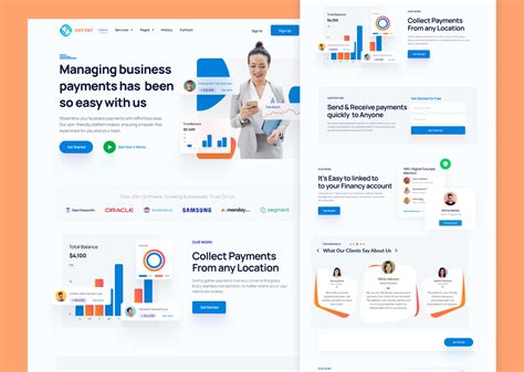 Sass Website Landing Page Uiux Design Behance