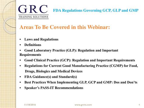 PPT FDA Regulations Governing GCP GLP And GMP PowerPoint Presentation ID 7443425
