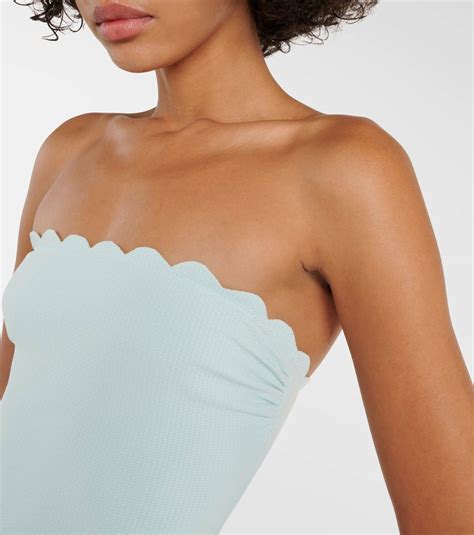 Marysia Scalloped Strapless Swimsuit Marysia