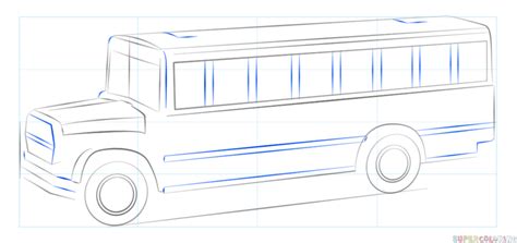 Bus Realistic Drawing Drawing Skill