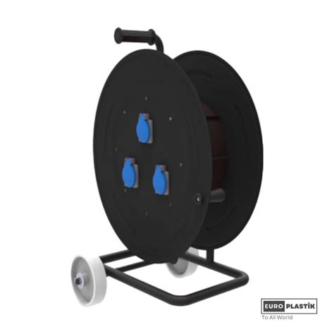 Metallic Cable Reel Covered Empty Euro Plastik