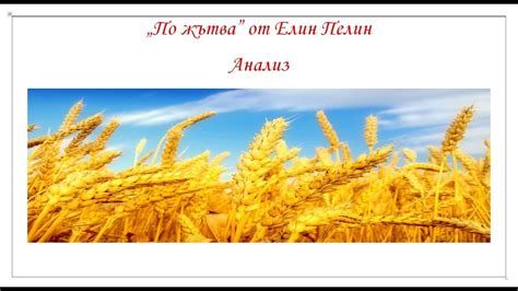 „По жътва” от Елин Пелин Анализ Youtube