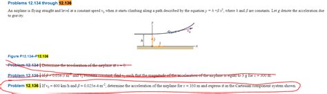 Solved An Airplane Is Flying Straight And Level At A Chegg