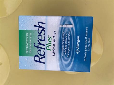 Refresh Plus Lubricant Eye Drops Beauty And Personal Care Vision Care
