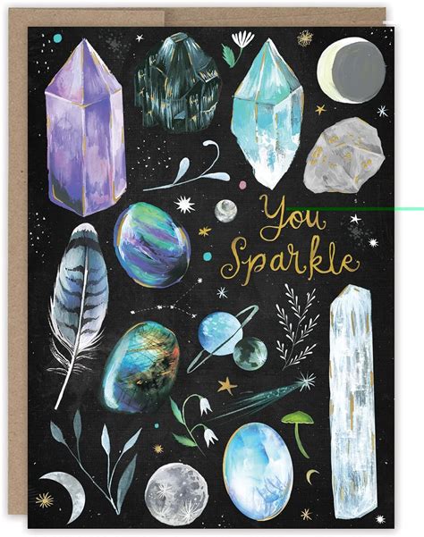 Biely And Shoaf Sparkly Gems Birthday Card 45 X 625