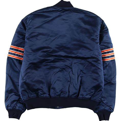 古着 90年代 スターター Starter Nfl Chicago Bears シカゴベアーズ ナイロンスタジャン アワードジャケット バー