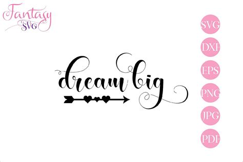 Dream Big Svg Cut File 184517 Svgs Design Bundles