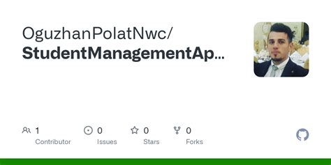 Github Oguzhanpolatnwc Studentmanagementapplication