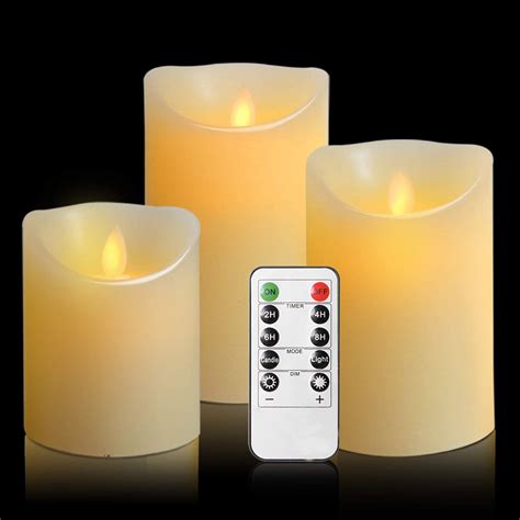 Oshine Led Candles Flameless Candles 300 Hour Decorating Pillars Set