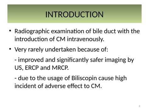 Topic Medical Imaging Iv Cholangiography Ppt