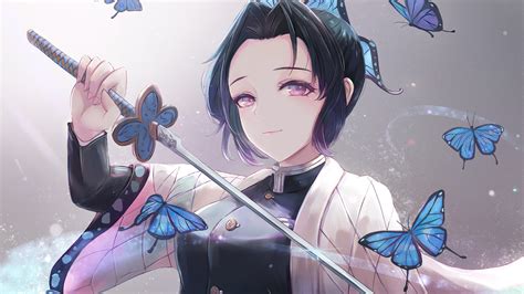 Shinobu Kocho Butterflies Kimetsu No Yaiba 4k 51094 Wallpaper Pc