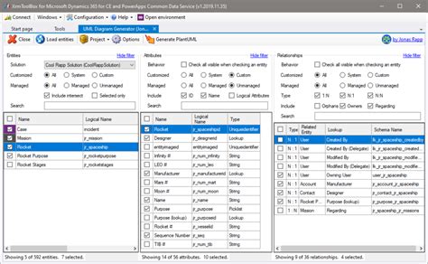 UML Diagram Generator For Microsoft Dataverse JonasR App