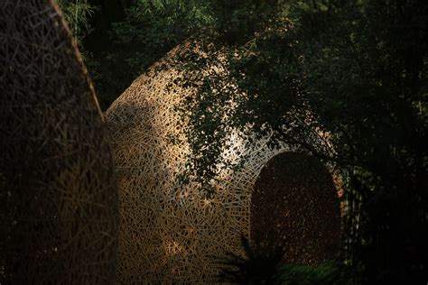 Undulating Bamboo Canopy By Lllab Evokes Its Mountainous Surroundings