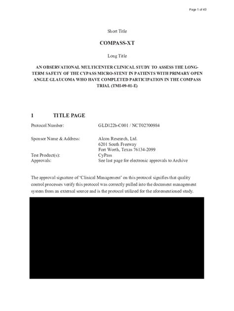 Fillable Online 5 Year Results From The Compass Xt Study Fax Email