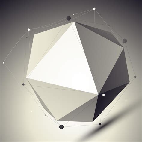 Premium Vector 3d Mesh Cybernetic Stylish Abstract Background