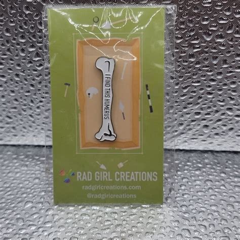 Other Rad Girl Creations I Find This Humerus Enamel Pin Poshmark