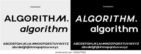 Modern Bold Font Sans Serif Font Stock Vector Royalty Free 2456677063 Shutterstock