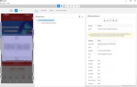 appium从环境搭建到测试脚本编写 二 appium inspector2023 8 1 csdn博客