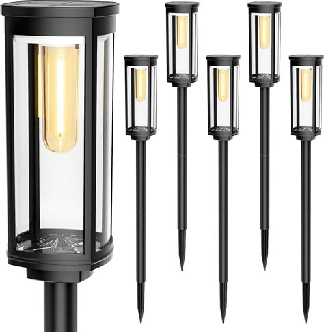 COXSENI Solar Pathway Lights 6PCS And Solar Flower Lights 3PCS Amazon