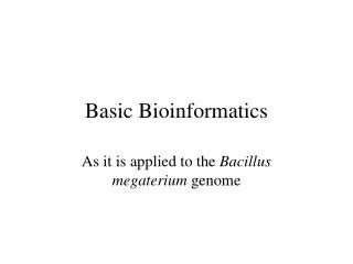 PPT Basic Bioinformatics Tools For Studying Proteins PowerPoint Presentation ID 4469849