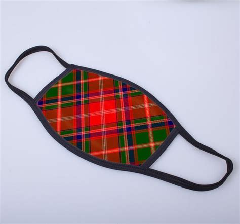 Somerville Tartan Printed Face Mask Tartan Macdonald Tartan Face Mask