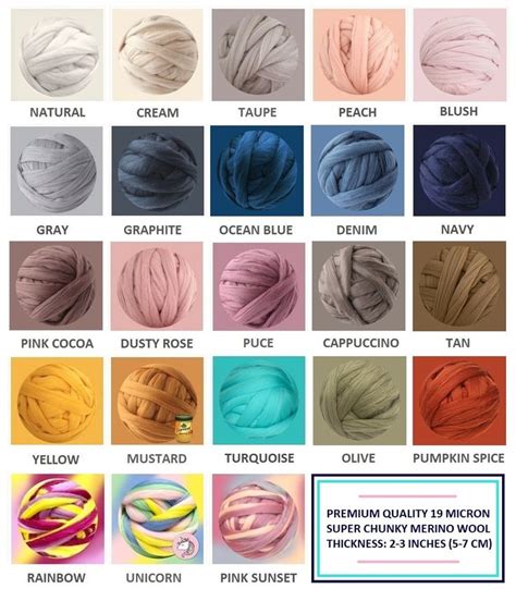 Merino Wool Color Chart Explore Different Colors Of Fabric