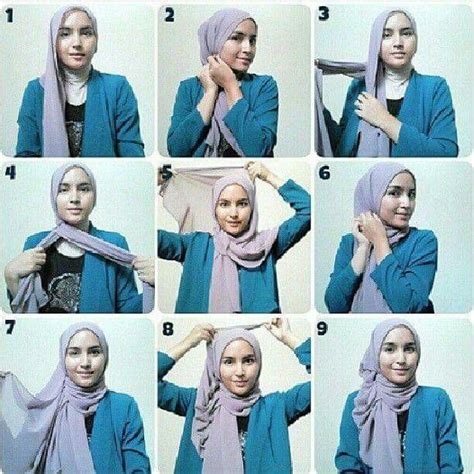 Pashmina | Hijab tutorial, Simple hijab, Tutorial hijab segi empat