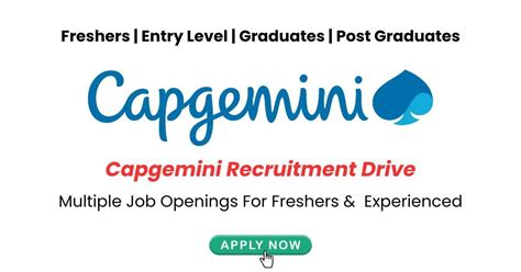 Capgemini Hiring For Multiple Job Roles Salary Range 5 20 Lacs