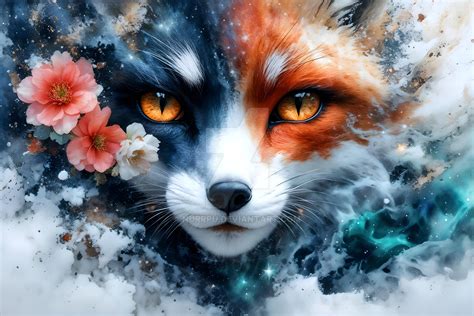 Magic Fox Looking For Magic Cat By Nurrpu On Deviantart