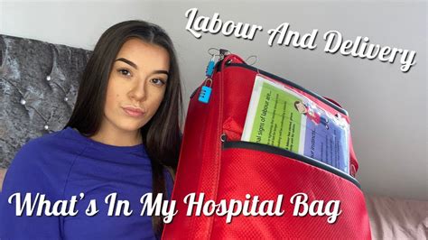 Whats In My Hospital Bag Labour And Delivery Teen Mum Youtube