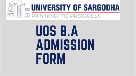 Ba Admission Form Admission Forms 2023