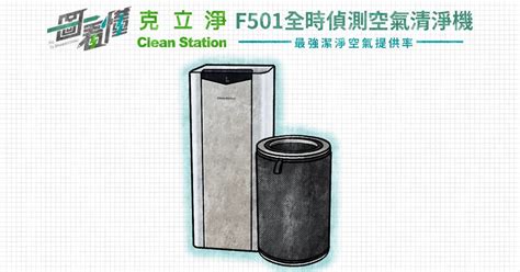 一圖看懂 最強潔淨空氣提供率：克立淨 F501 全時偵測空氣清淨機 157722 Cool3c