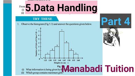 8th Class Maths Chapter 5data Handling Try These Part 4 Youtube
